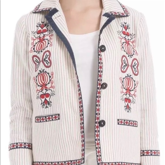Max Studio | Jackets & Coats | Max Studio London Embroidered Cotton ...